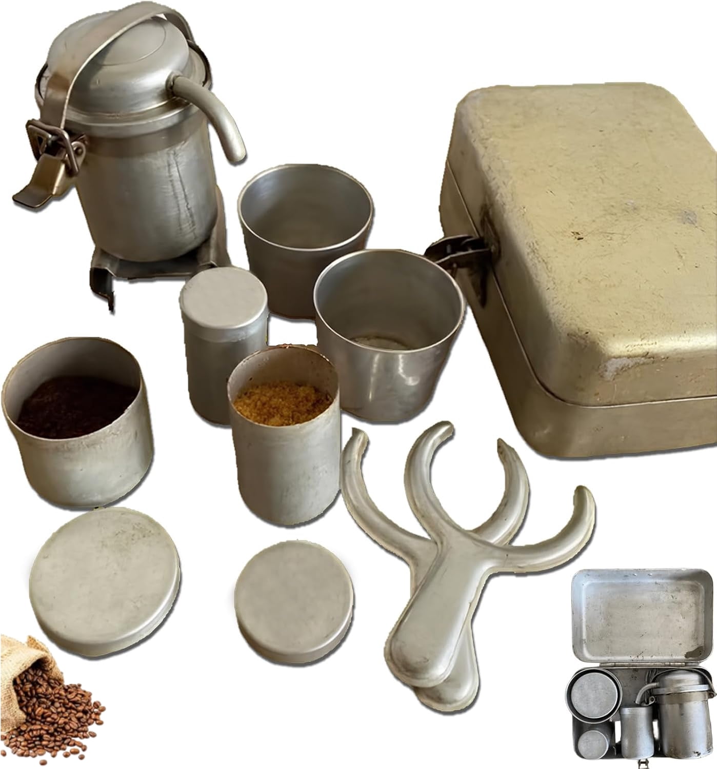 Extra Rare Collectors Camping Coffee Kit, Vintage Outdoor Coffee Pour ...