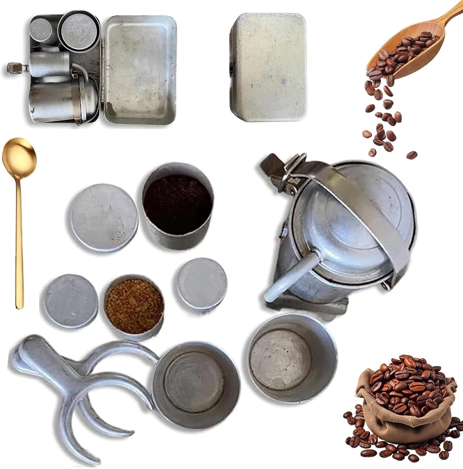 Extra Rare Collectors Camping Coffee Kit,Vintage Outdoor Nostalgia ...