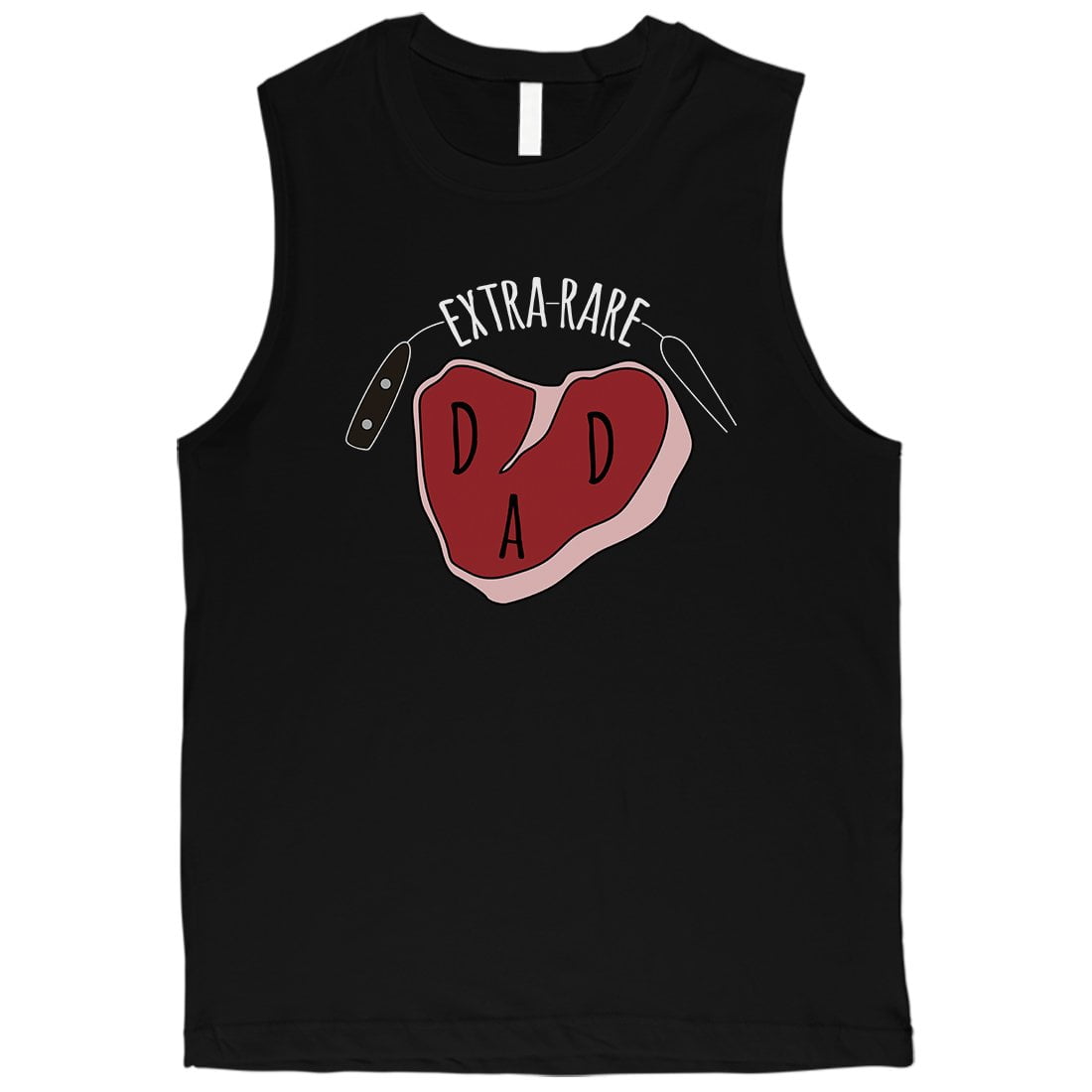 Extra Rare Dad Mens Black Muscle Shirt - Walmart.com