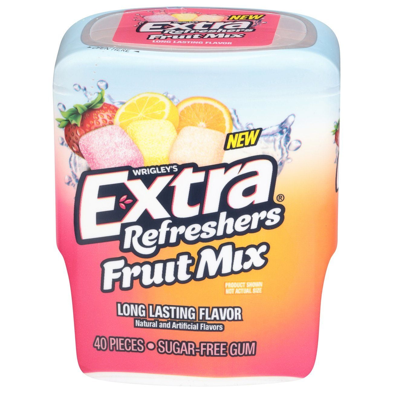 Extra Refreshers Fruit Mix Sugarfree Chewing Gum - 40 pc Package May ...