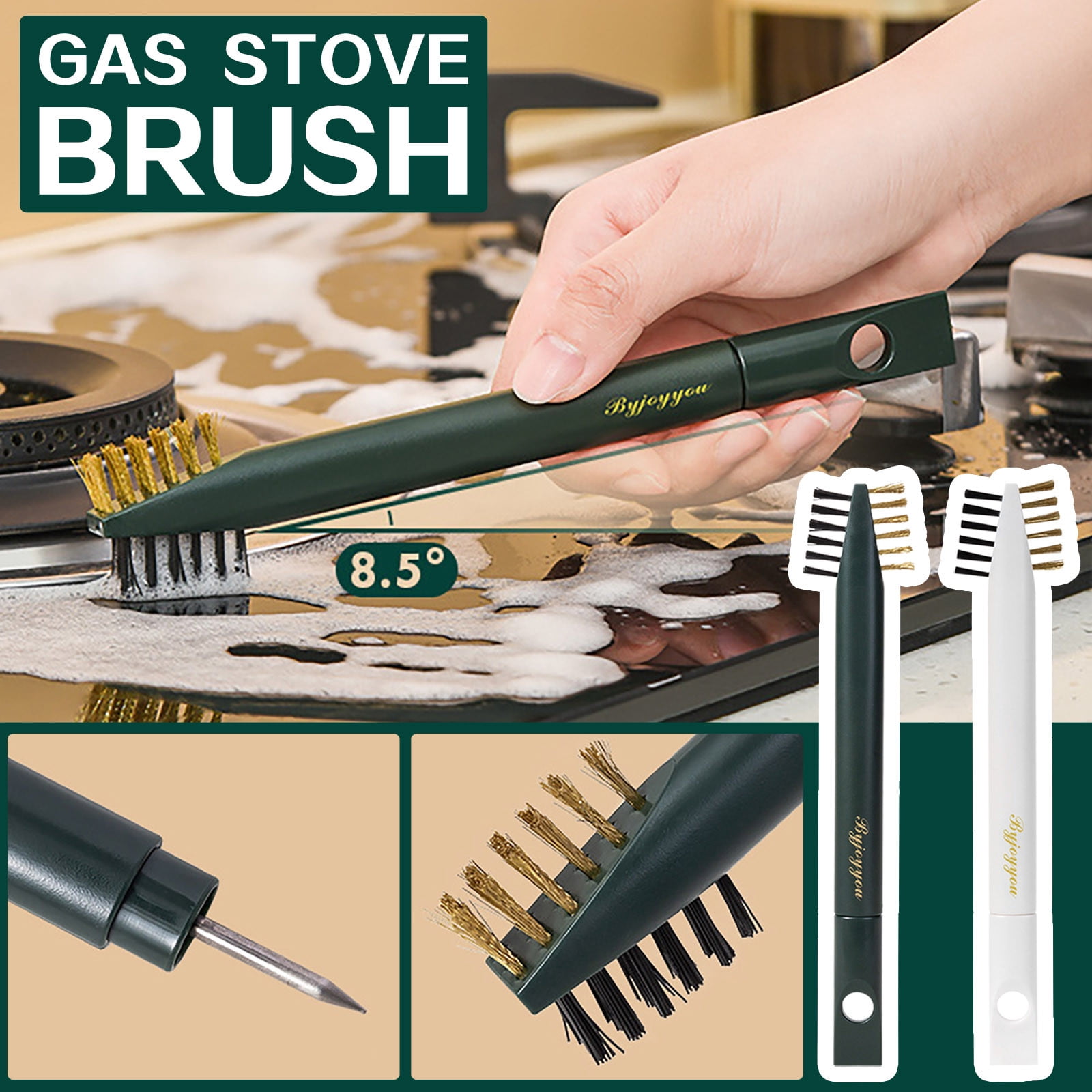 Extra Savings, Kitchen Gas Stove Cleaning Brush, Stove Range Hood Brush ...