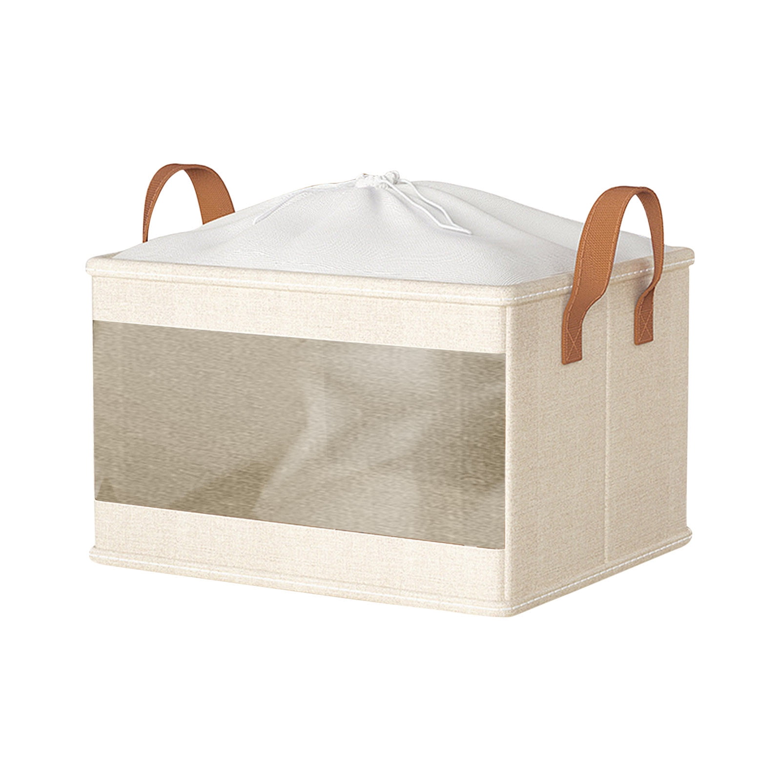 Extra Savings Today, Cotton and Linen Double Lid Storage Box, Foldable ...