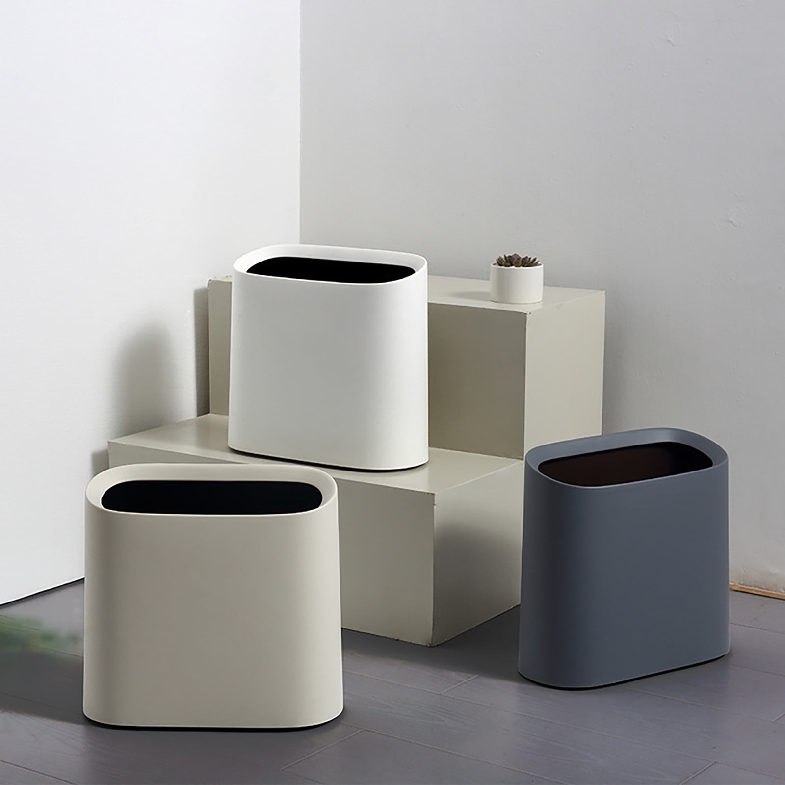 Extra Savings Today, Slim Plastic Trash Can, Recycle Bin, Narrow ...