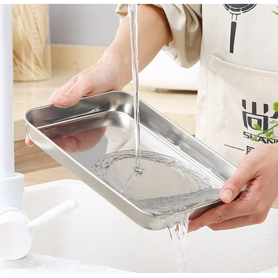 Extra Small Serving Tray in Bulk Stainless Steel 304 Little Tiny Baking ...