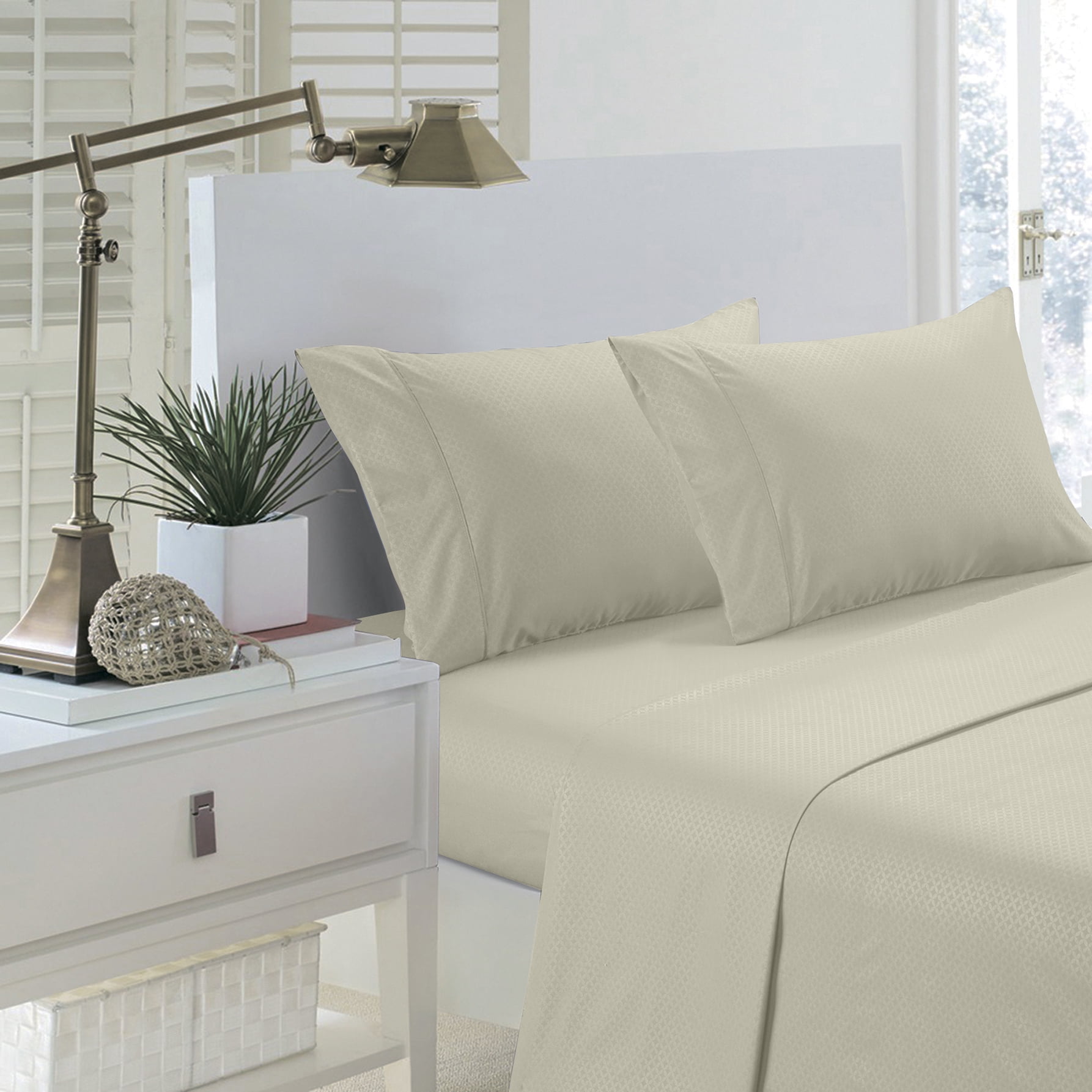 Extra Soft Brushed Fabric Deep Pocket 1800 Series Luxury 4-Piece ...
