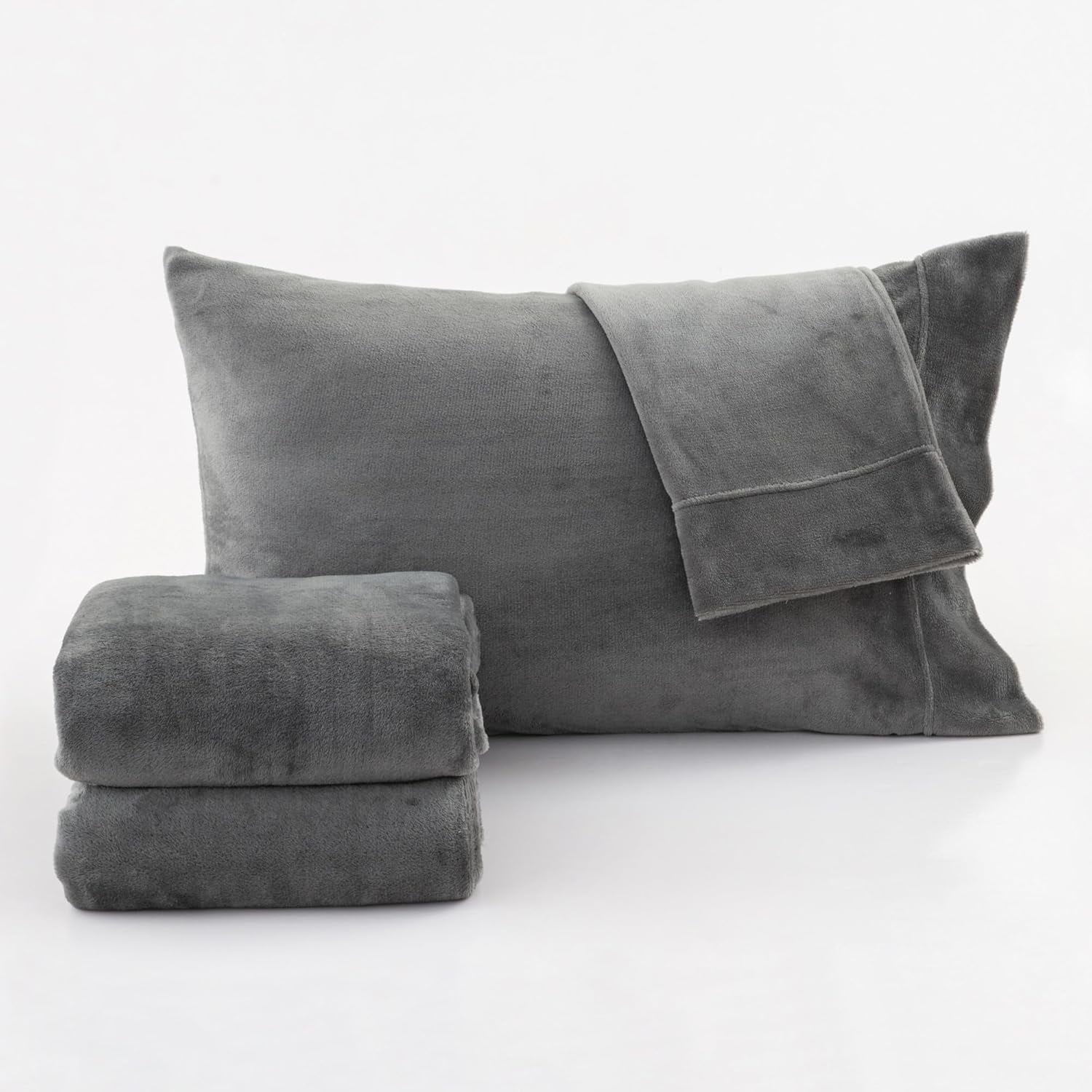 Extra Soft Velvet Plush Queen Micro Fleece Sheet Set | Deluxe ...