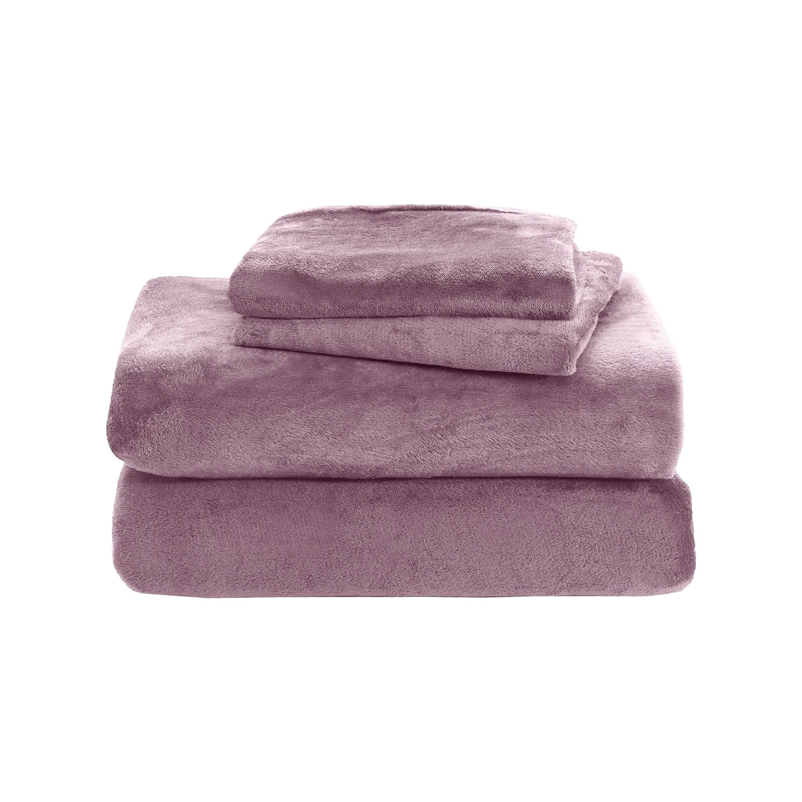 Extra Soft Velvet Plush Queen Micro Fleece Sheet Set Deluxe Microplush ...