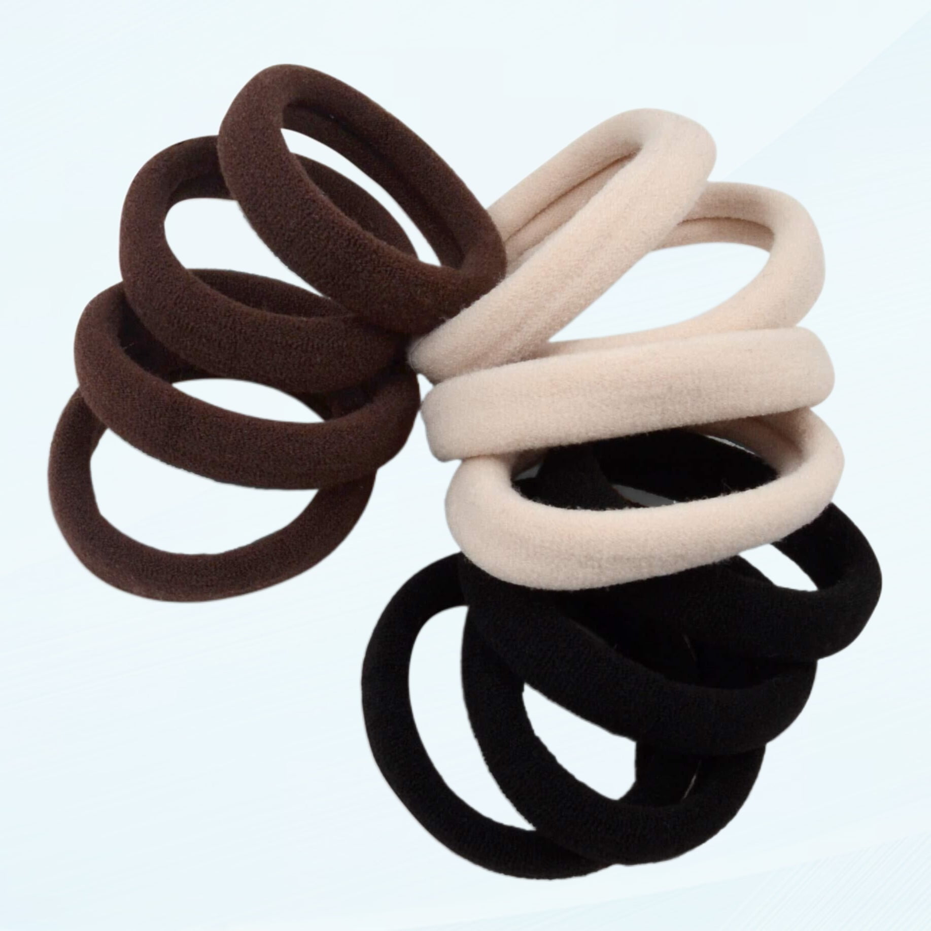 Hair Ties - Neutral Colors - Extra Soft and Stretchy Nylon Fabric ...