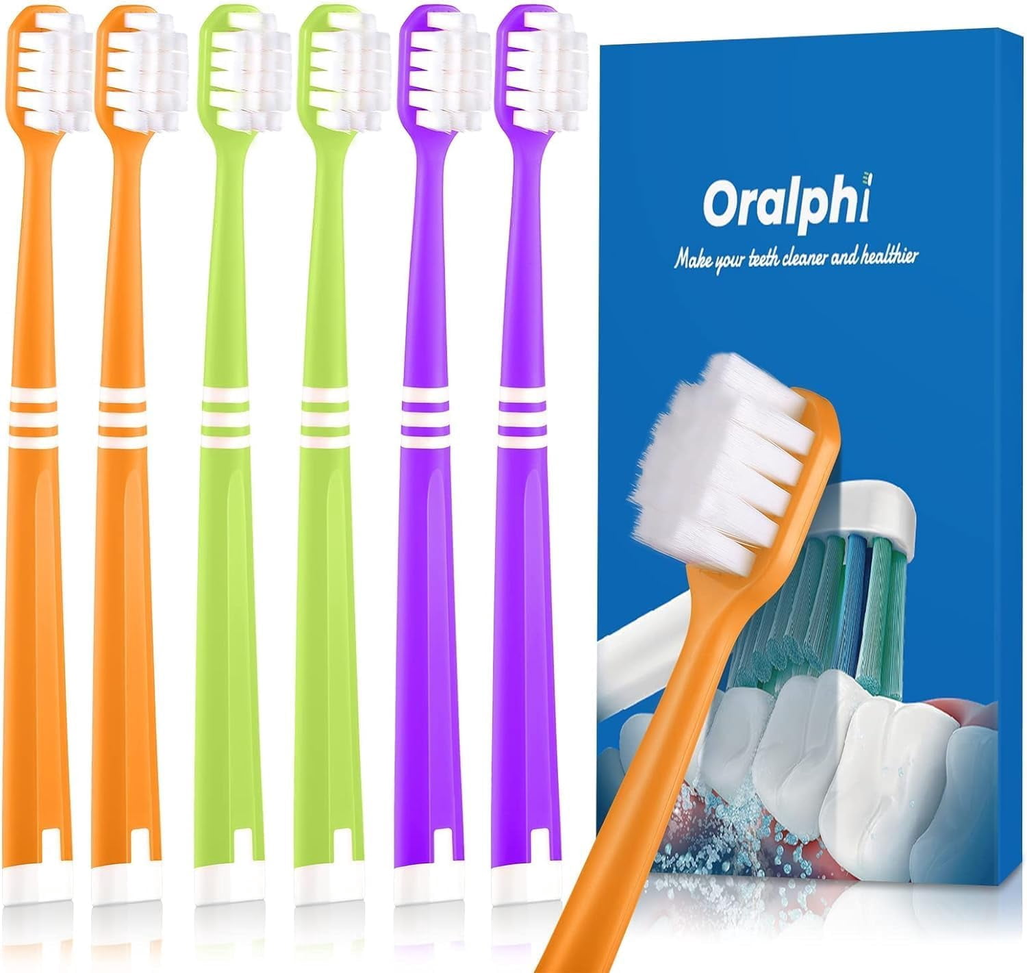 Extra Soft for Sensitive s, Wide Head Soft Bristle with 10000 Soft ...