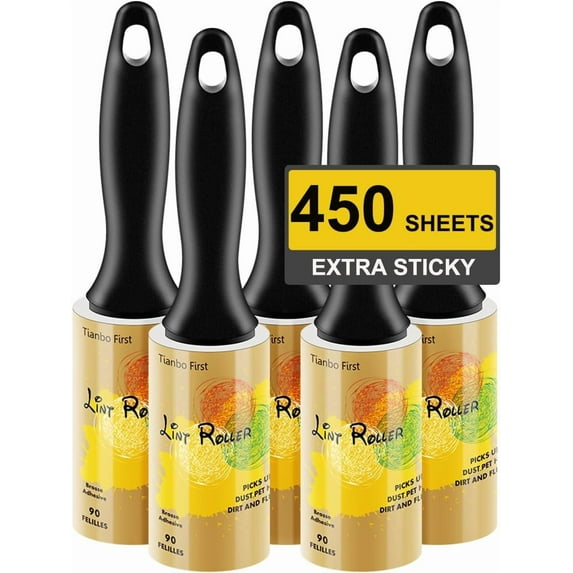 Extra Sticky Lint Rollers for Pet Hair Small Dog Cat Fuzz Clean Removal ...