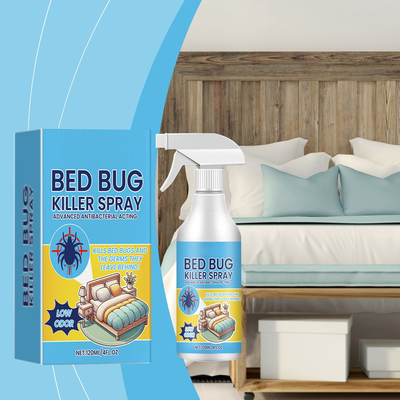 Extra-Strength Bed Bug - Unique, Odorless, Child & Pet Friendly - All ...