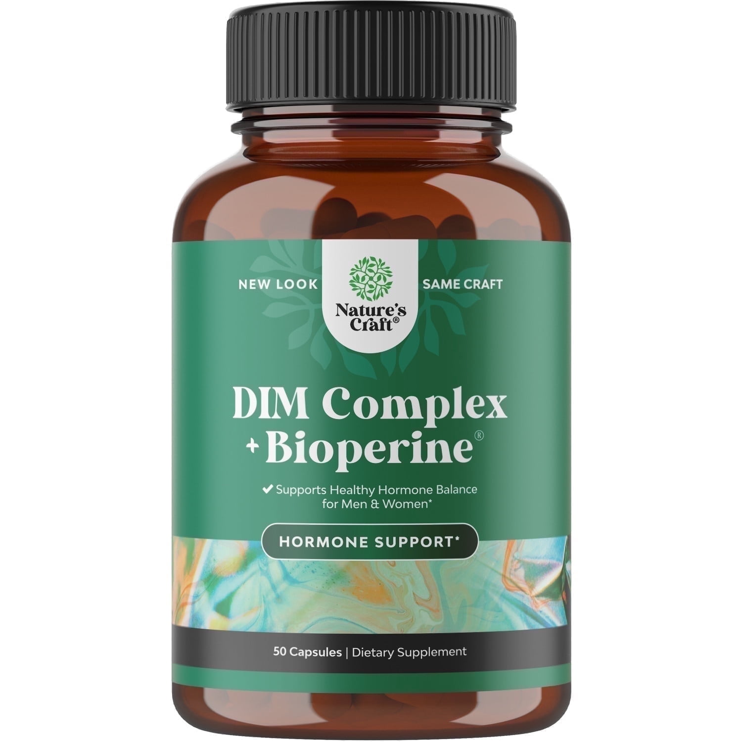 Natures Craft DIM Capsules, 300mg per Serving, Hormone Balance Support ...