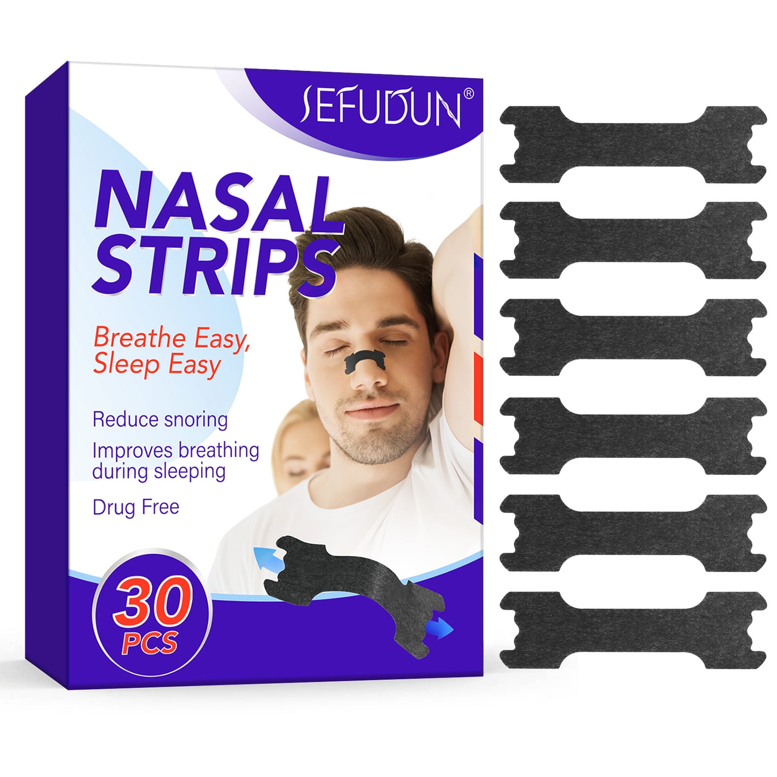Extra-Strength Nasal Strips, Tan 30 ct | Works Instantly, Breathe ...