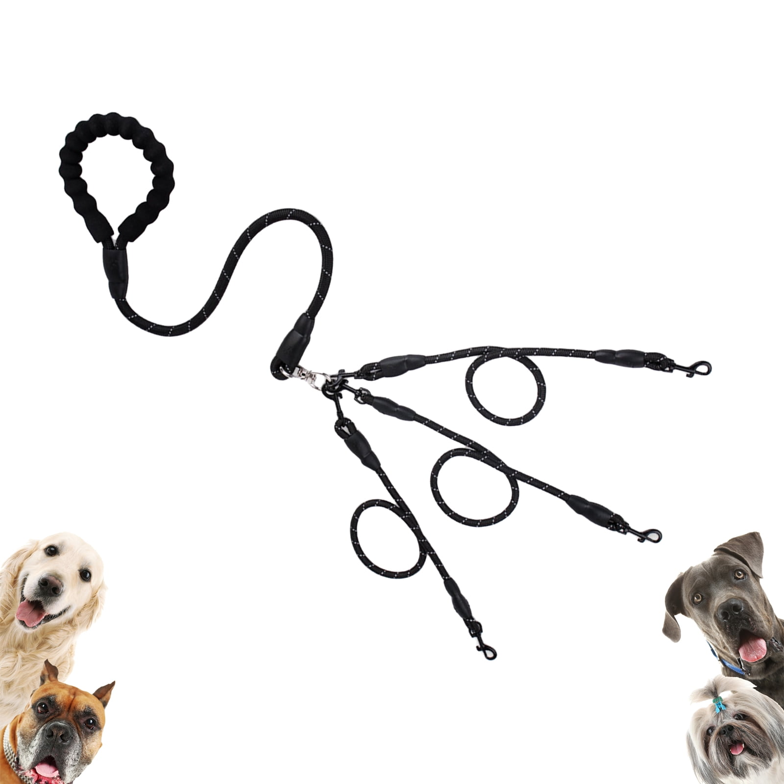 Extra Strong 6.1ft Dog Leash with Comfortable Foam Handle and Multi-Use ...