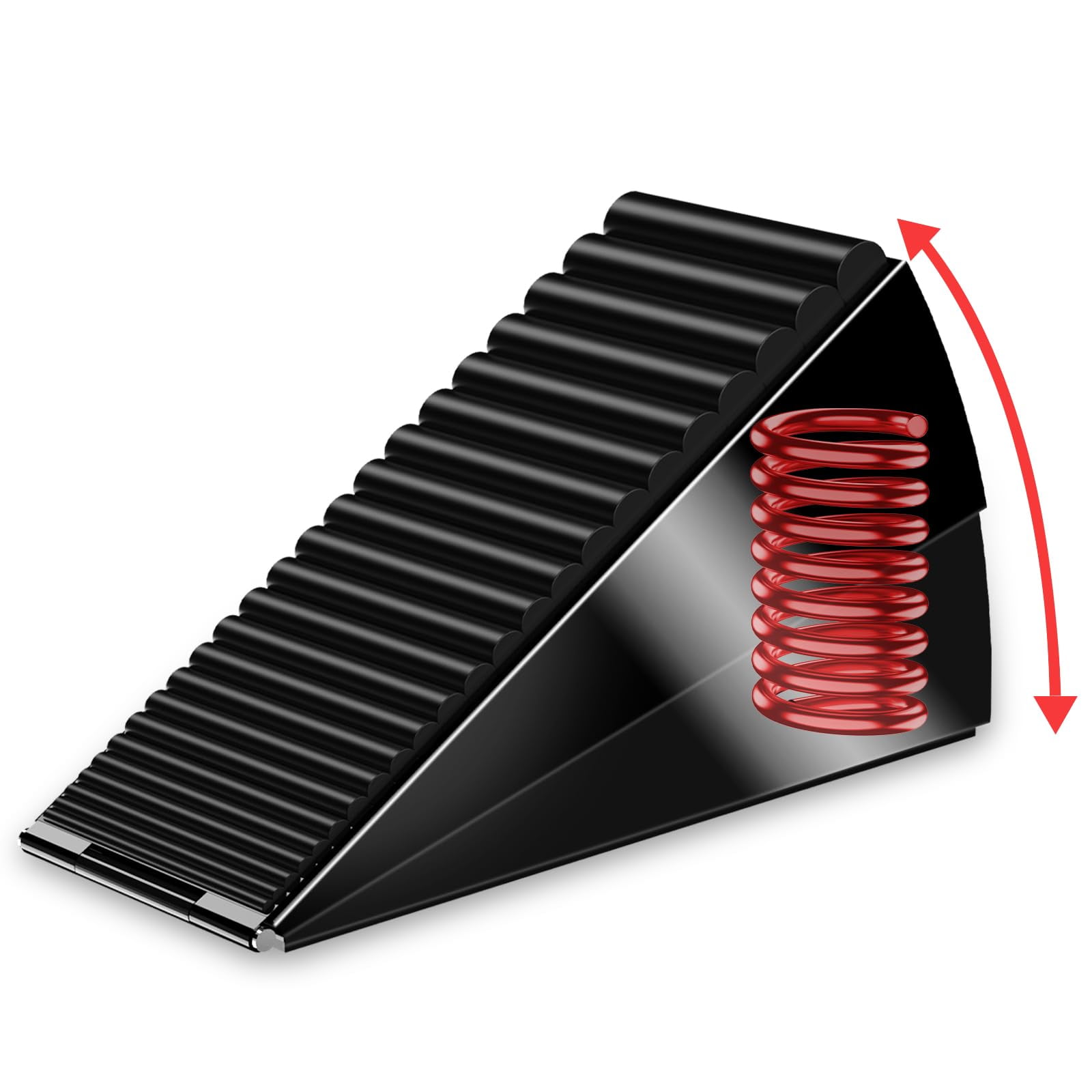 Extra Strong Door Stop Wedge, Spring-Loaded Heavy Duty Design for ...