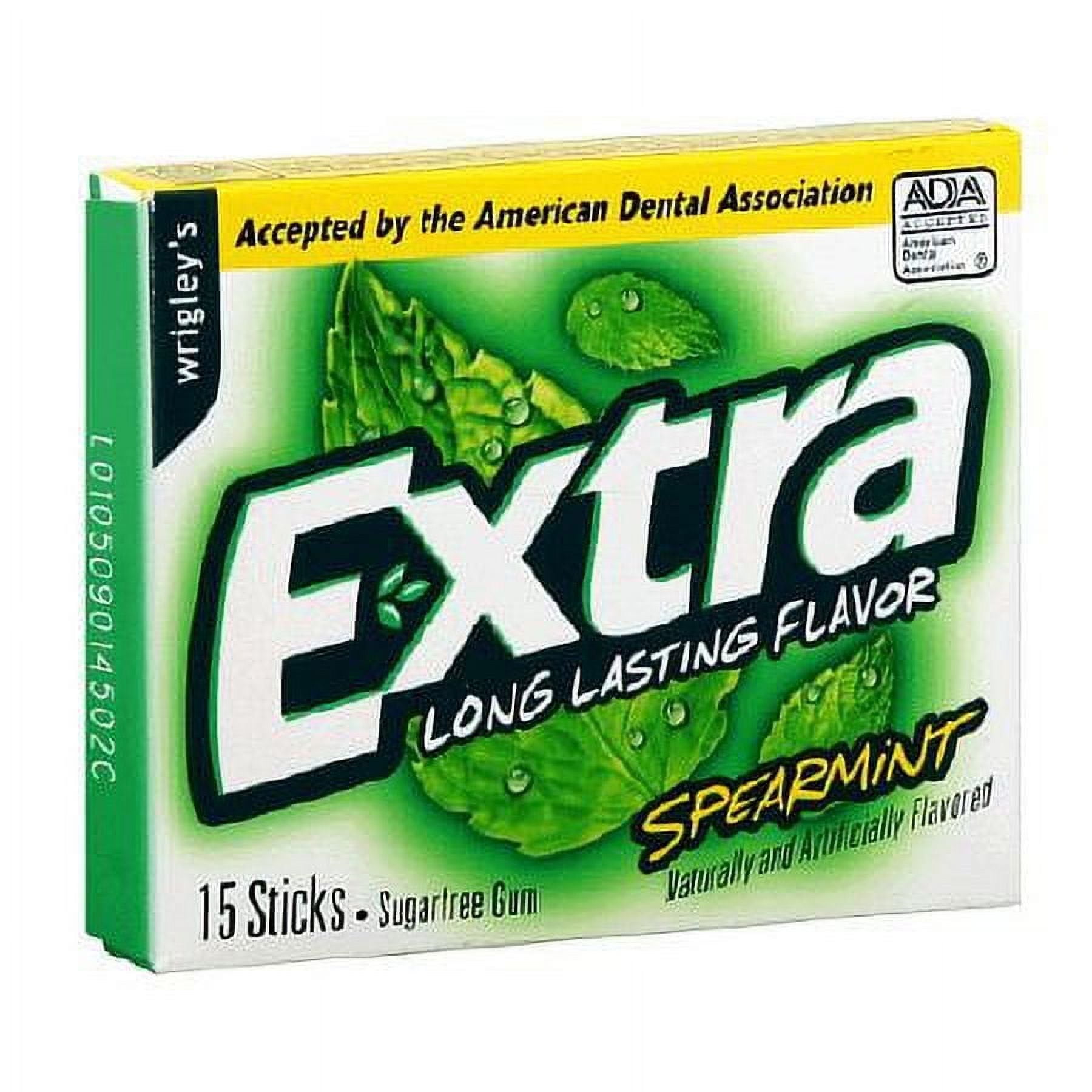 Extra Sugarfree Gum Spearmint 15.0 ea Pack of 2 - Walmart.com