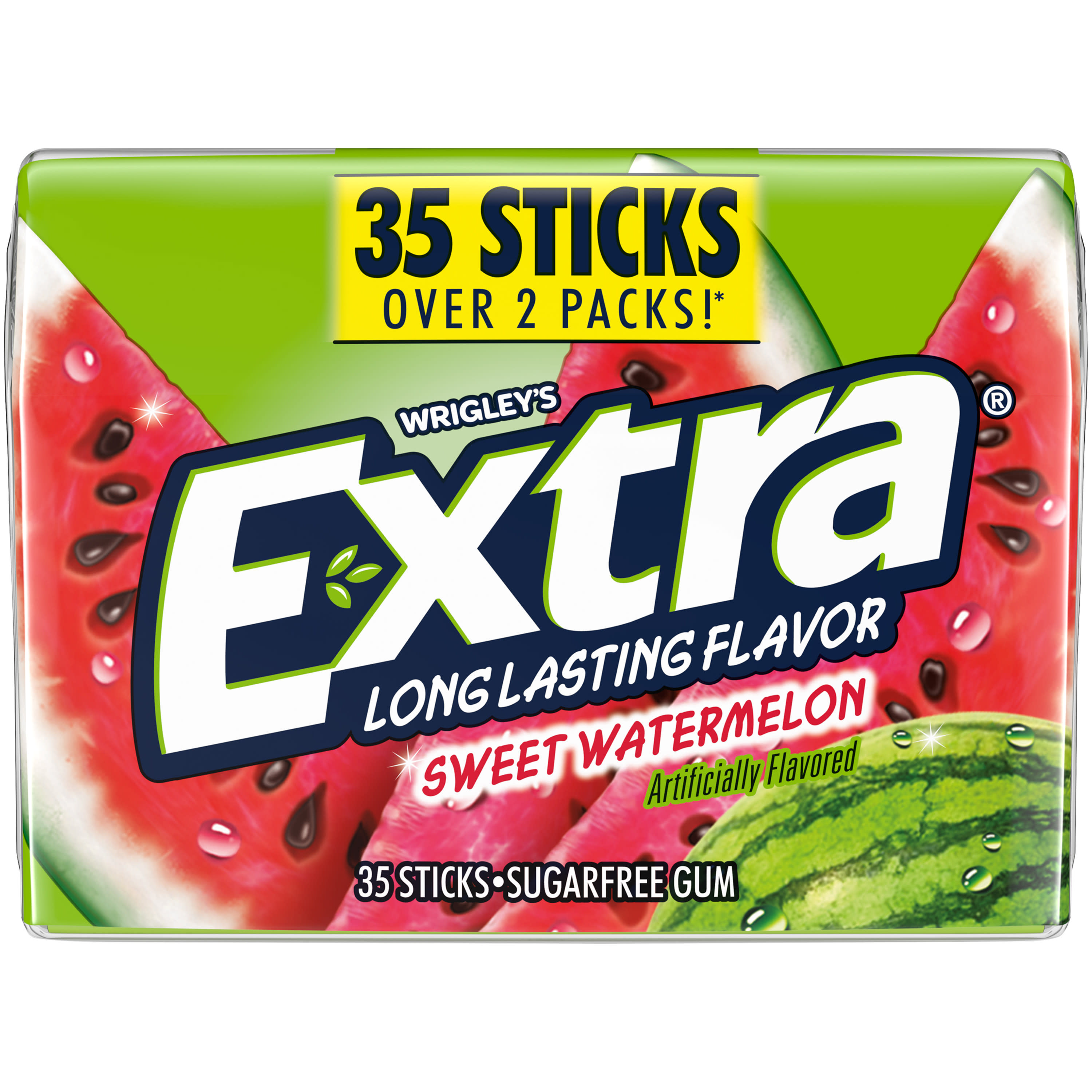 Extra Sweet Watermelon Sugar-Free Gum (15 Count, 12 Pack) - Walmart.com