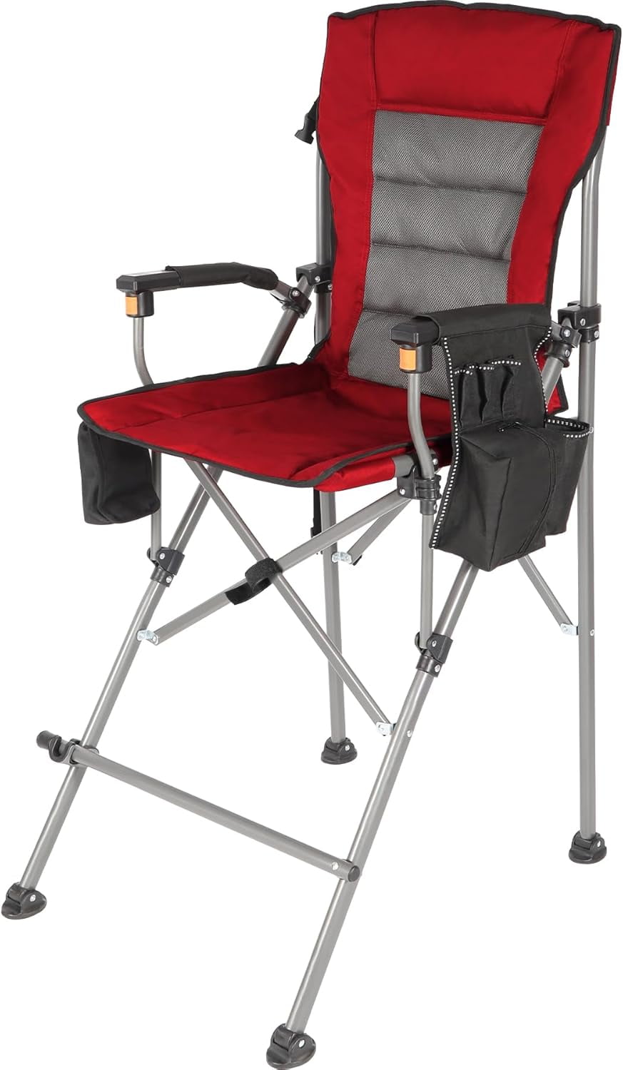 Extra Tall Folding Chairs for Adults 330lbs, Portable Bar Height ...