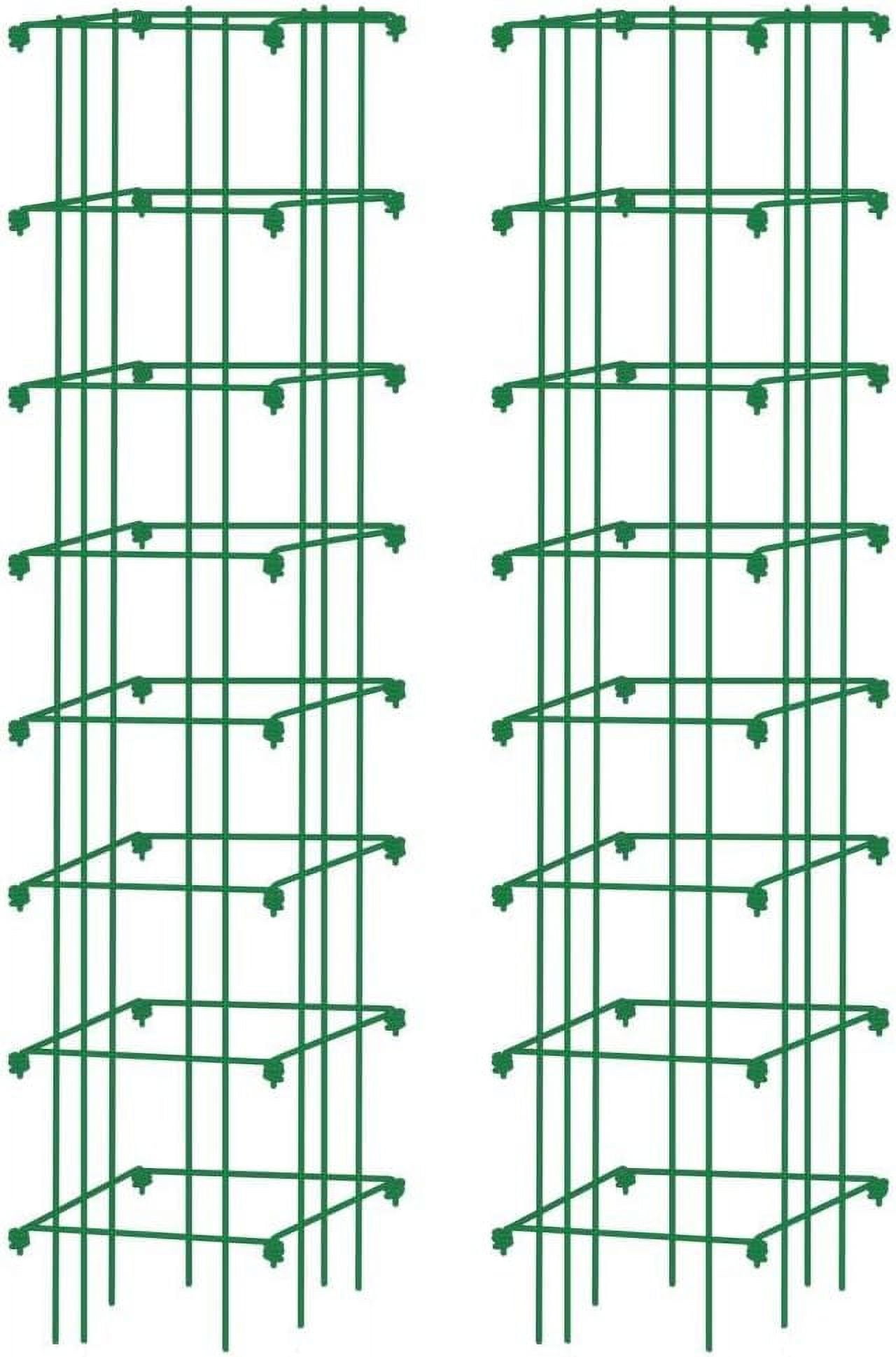 Extra Tall Heavy-Guage Square Tomato Cages | Easy Fold Plant Supports ...