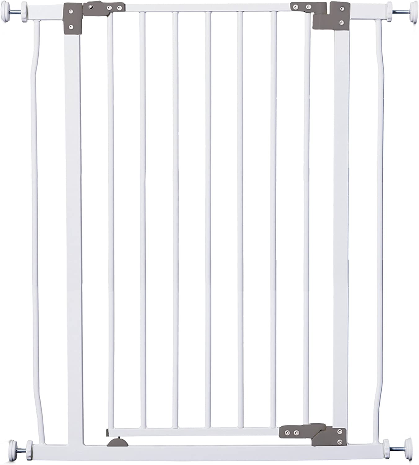 Extra Tall Security Gate W/Stay Open Feature White 29.5 - 33 Inch ...