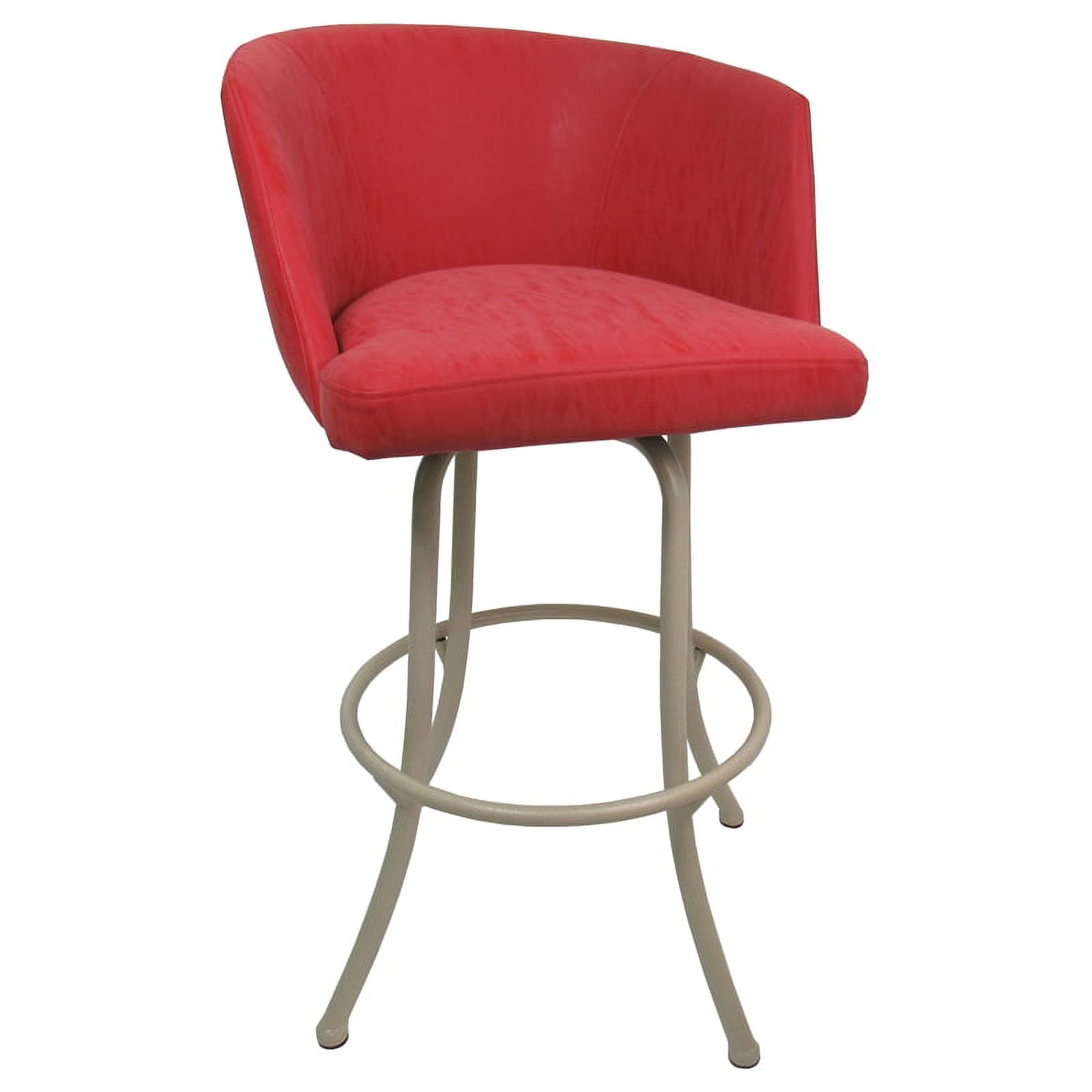 Extra Tall Swivel Metal Bar Stool 34" Joey - Ruby - Beige - Walmart.com