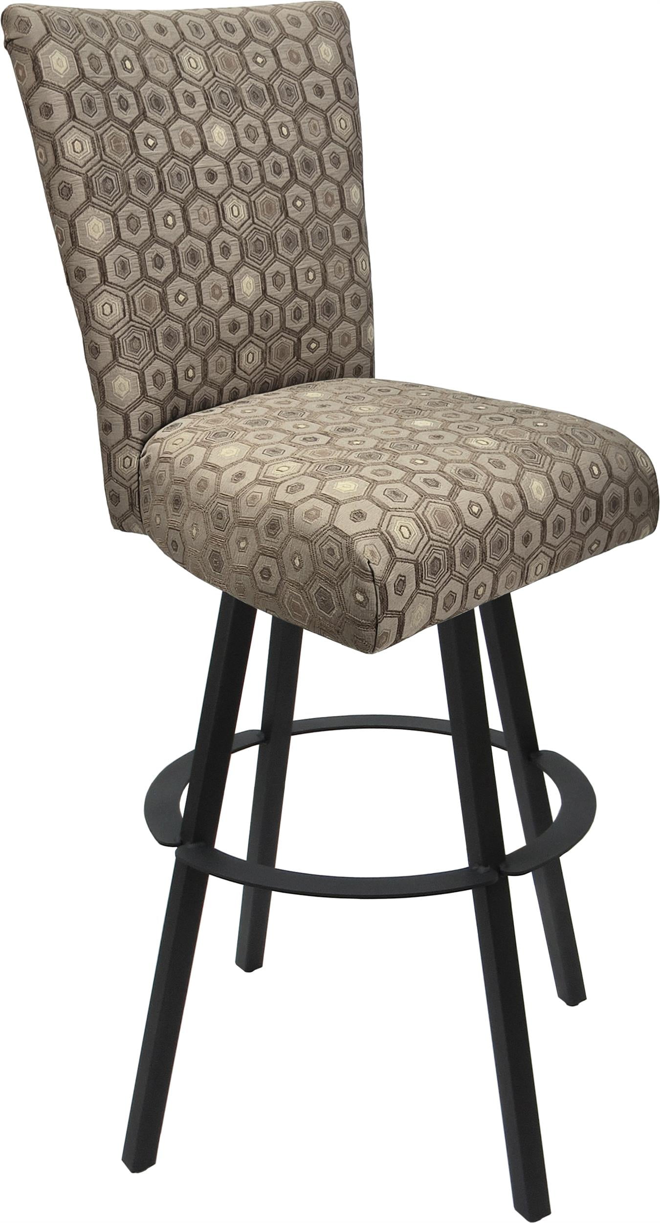 Extra Tall Swivel Metal Stool 34" Seat - 700 Plus - Diamond - Gray ...