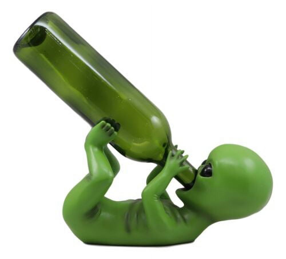 Extra Terrestrial Alien UFO Outer Space Colony Wine Bottle Holder ...