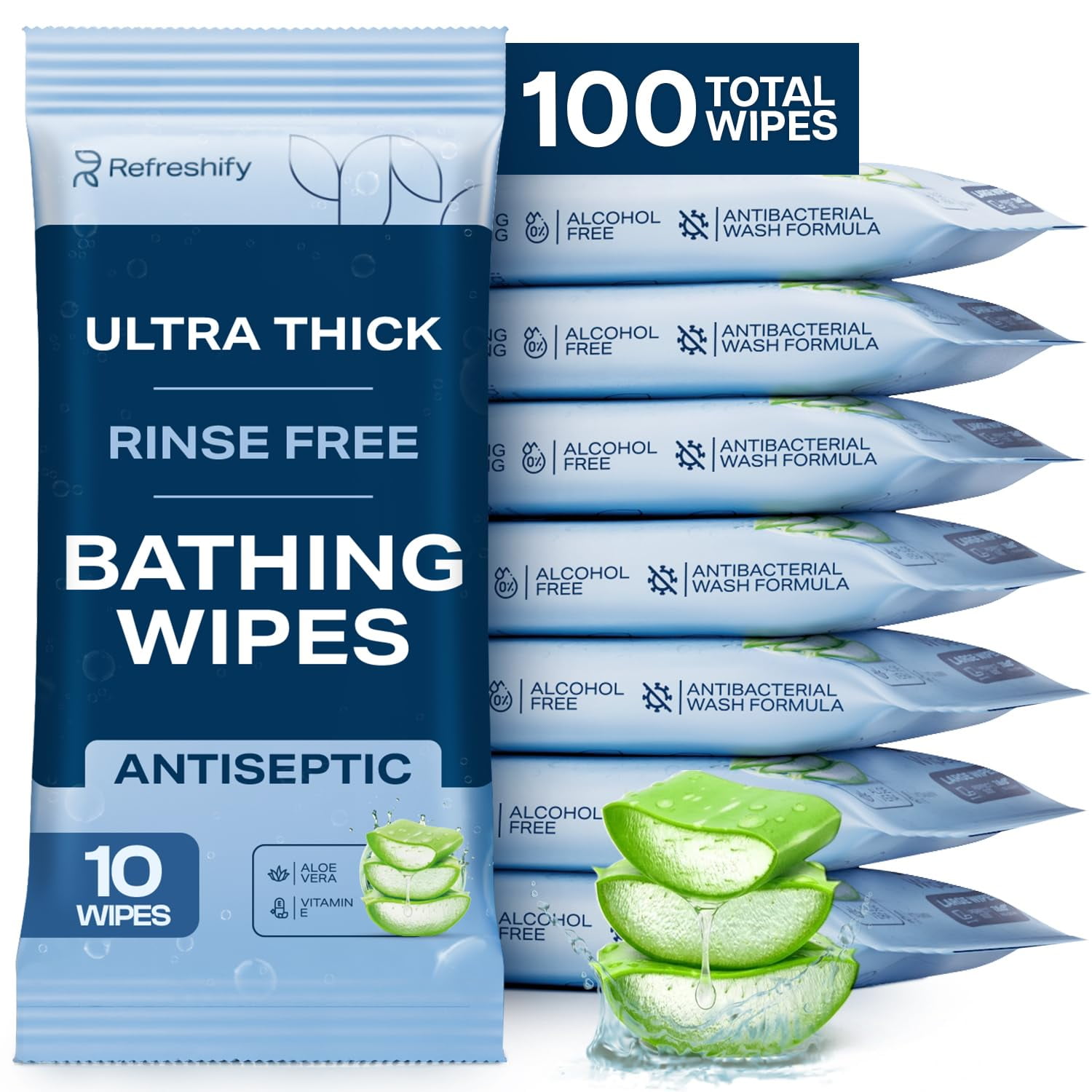 Extra Thick Bath Wipes, Fresh Bathing Wipes | Shower & Bath Alternative ...