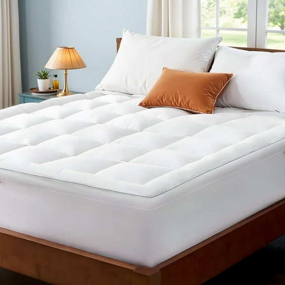 Mattress Topper Cooling Extra Thick Mattress Pad Cover With 8-21 Inch ...