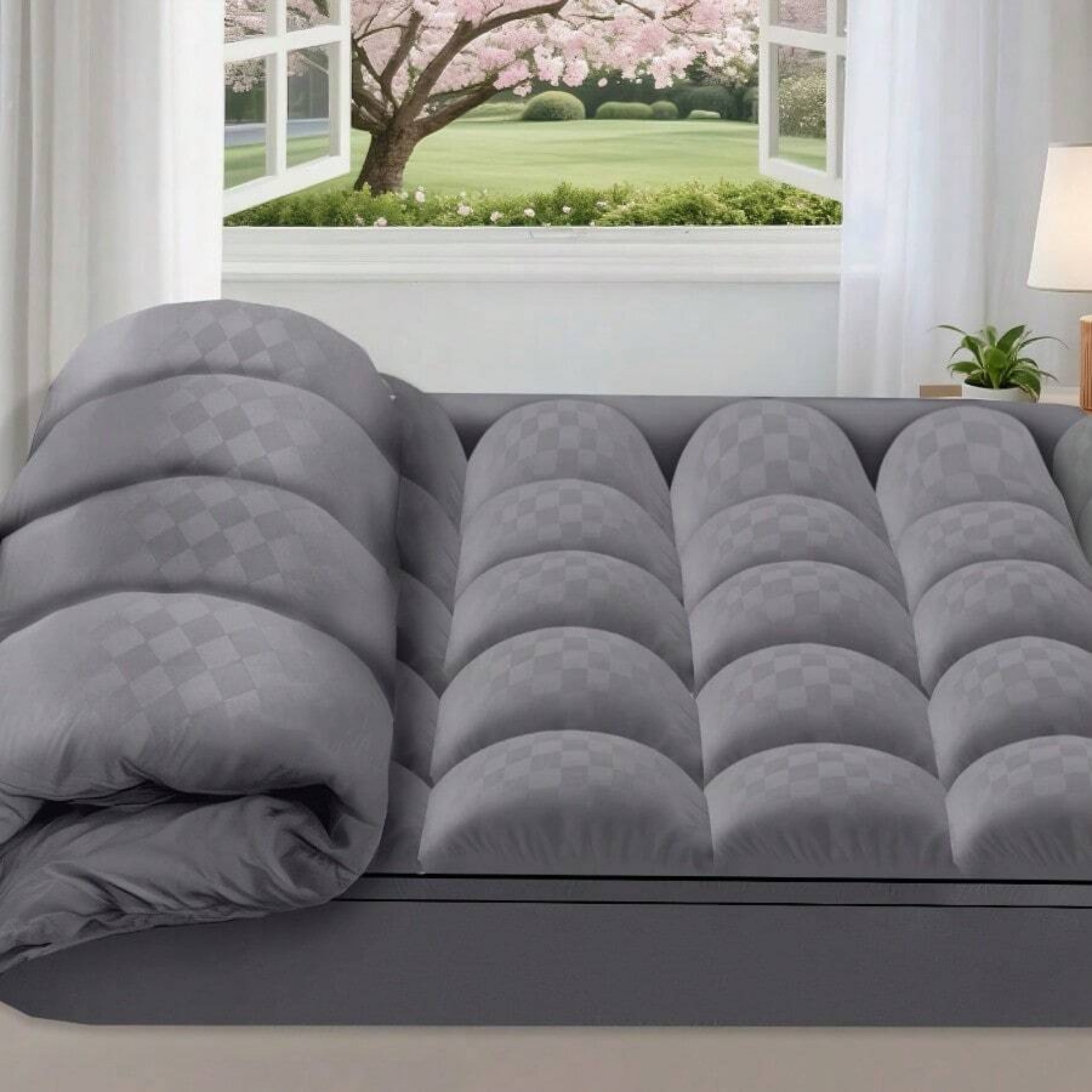 Extra Thick Cooling Overfilled Down - Alternative Mattress Topper with ...