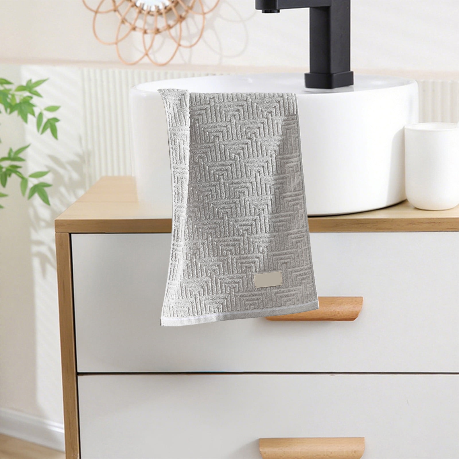 Extra Thick Cotton Face Towel - Oversized Soft Absorbent Washcloth for ...