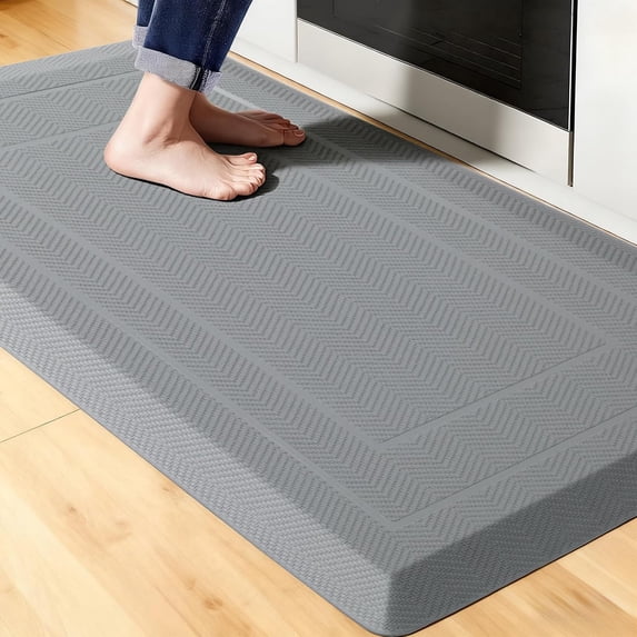 Extra Thick Cushioned Anti Fatigue Kitchen Mat, Waterproof High Density ...