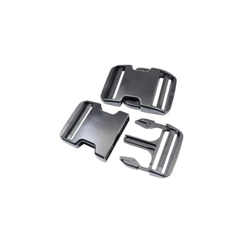 Extra Thick Dual Adjustable Quick Side Release Buckles,2 Inch Wide 2 ...