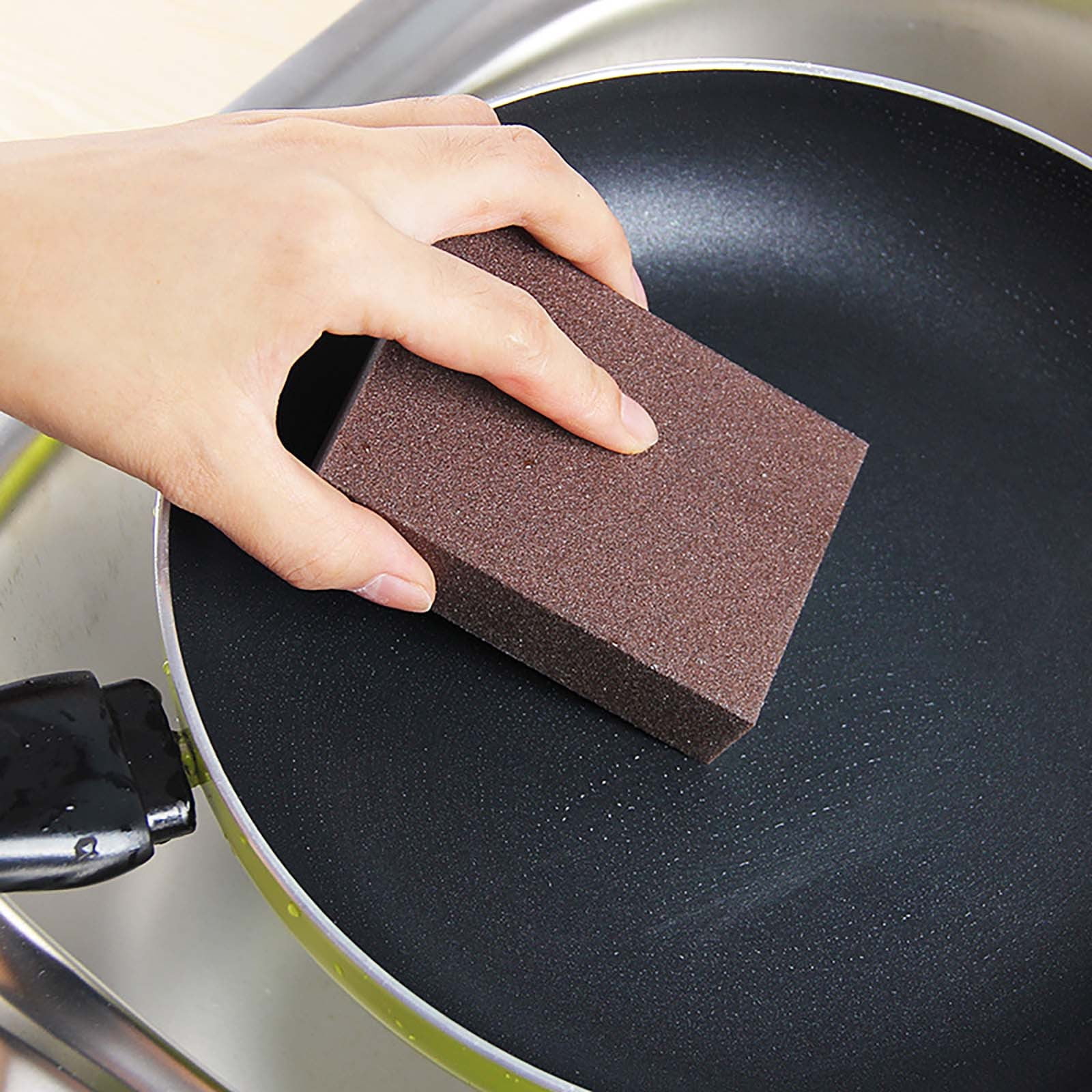 Extra Thick Emery Sponge To Wash The Bottom Of The Pot Black Dirt To ...