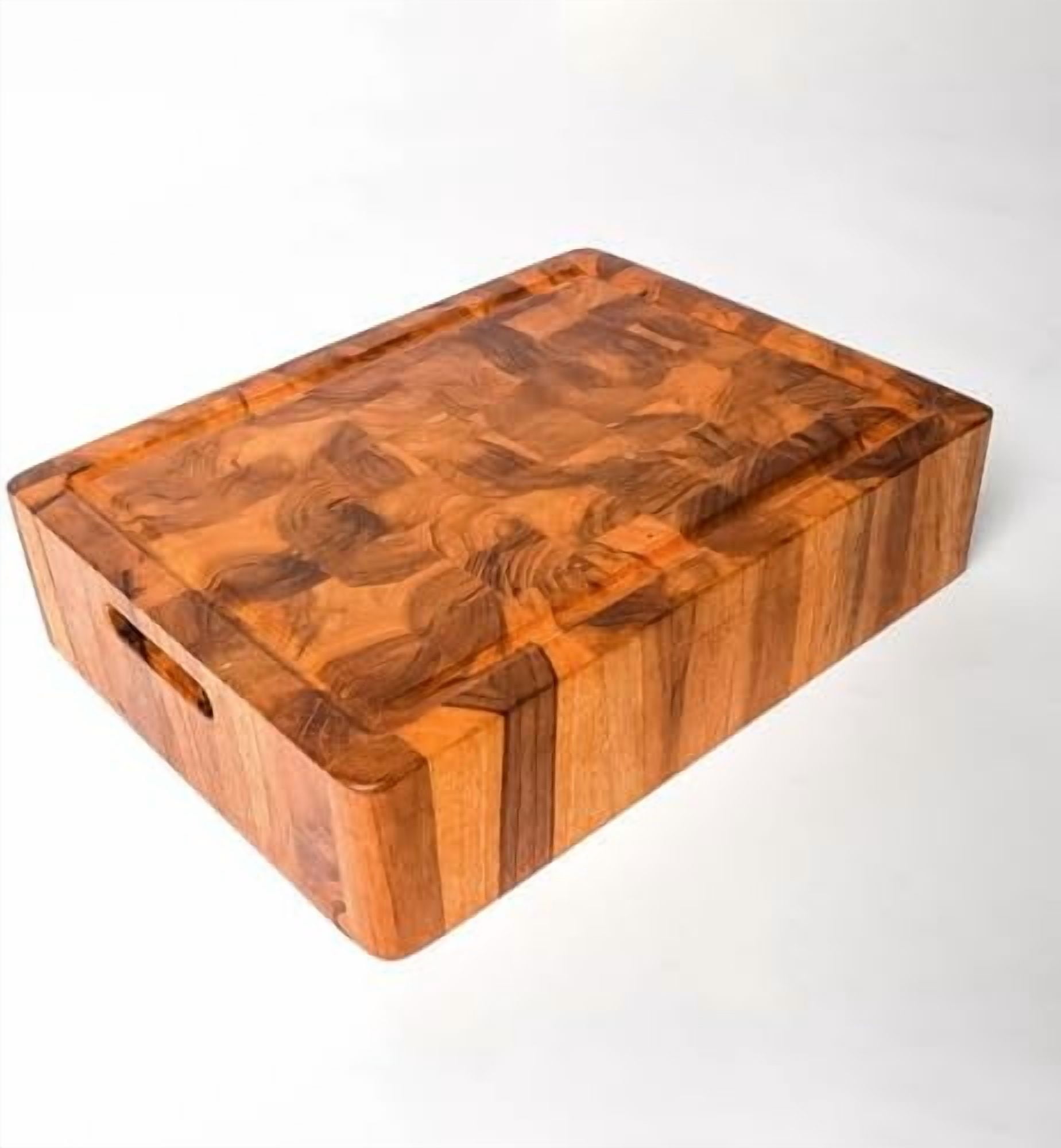 Extra Thick End Grain Wood Cutting Board – Heavy-Duty Butcher Block for ...