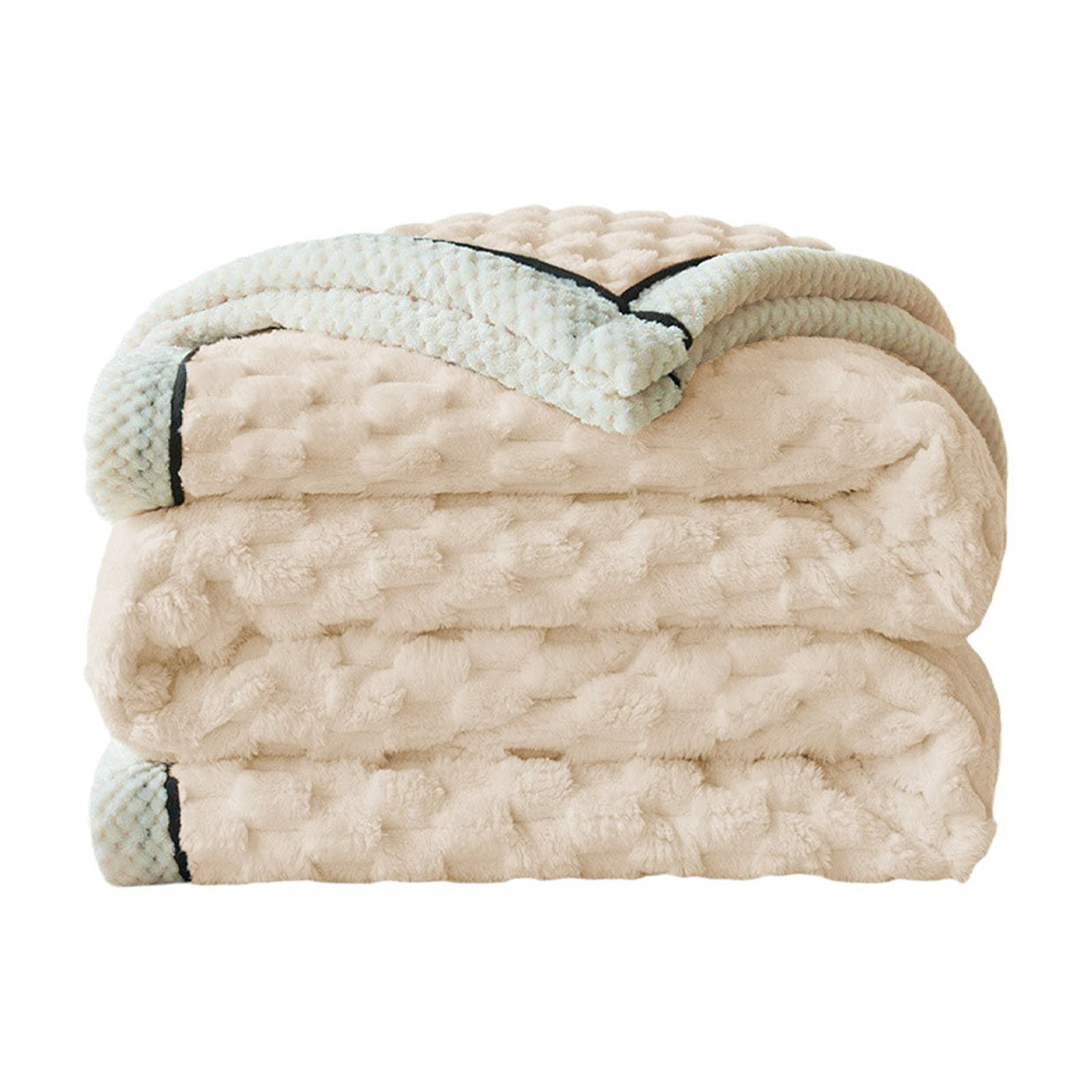 Extra Thick Flannel Fleece Blanket With Double Layer Ideal Office Nap ...