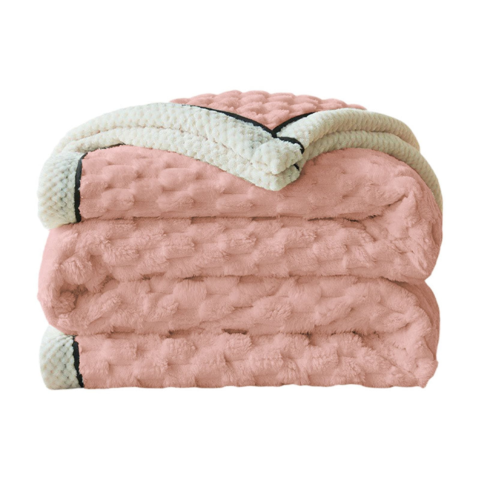 Extra Thick Flannel Fleece Blanket with Double Layer Ideal Office Nap ...