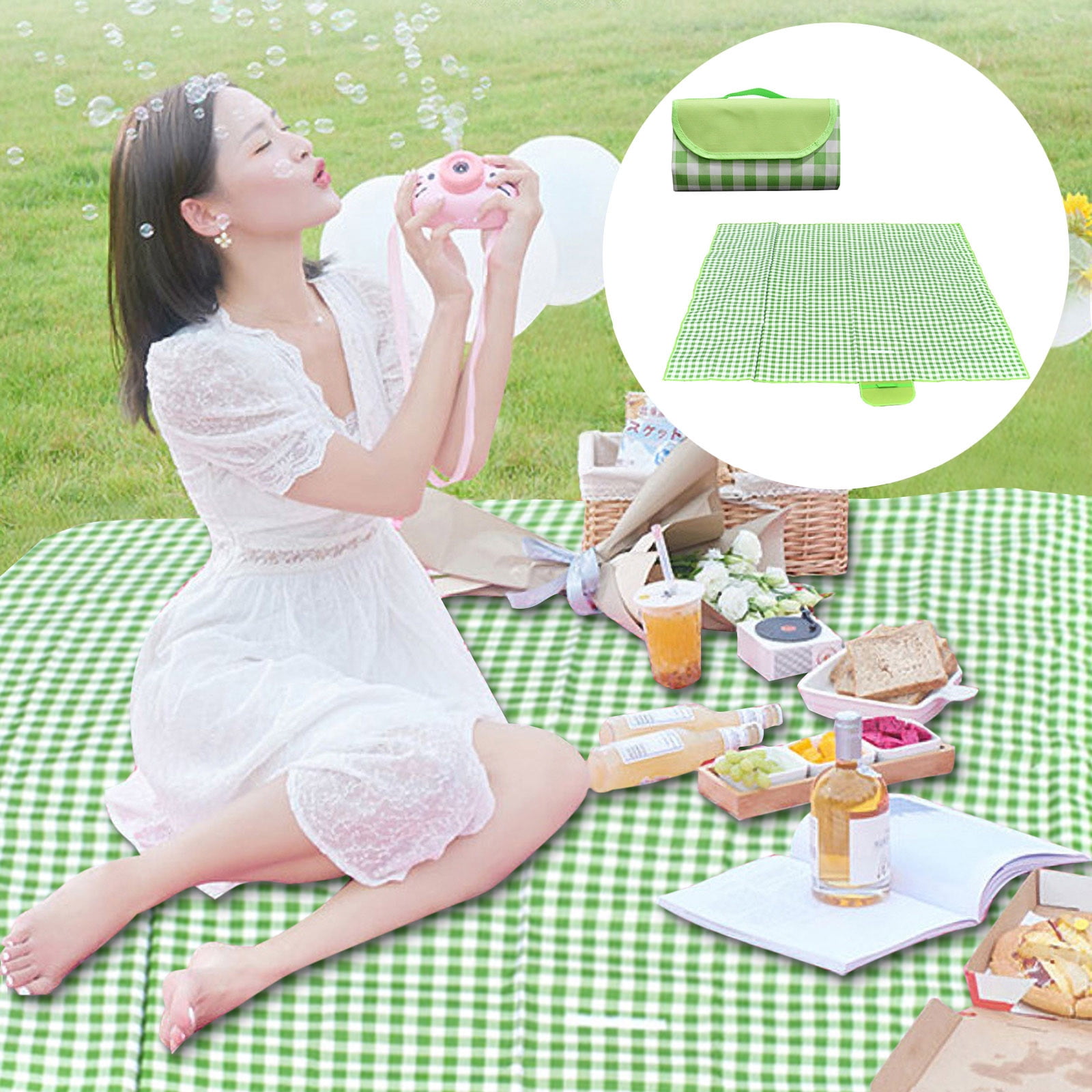 Extra Thick Folding Picnic Mat for Outdoor Activities - Large Camping ...