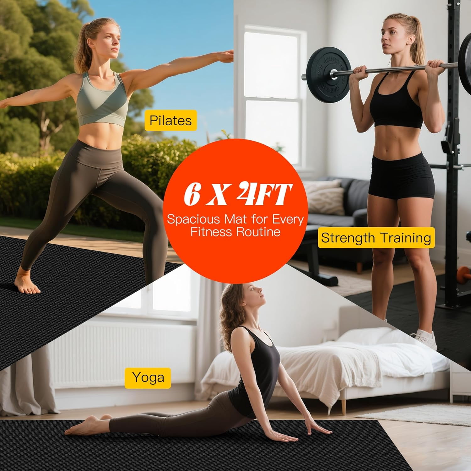 Extra Thick Large Exercise Mat - Walmart.com