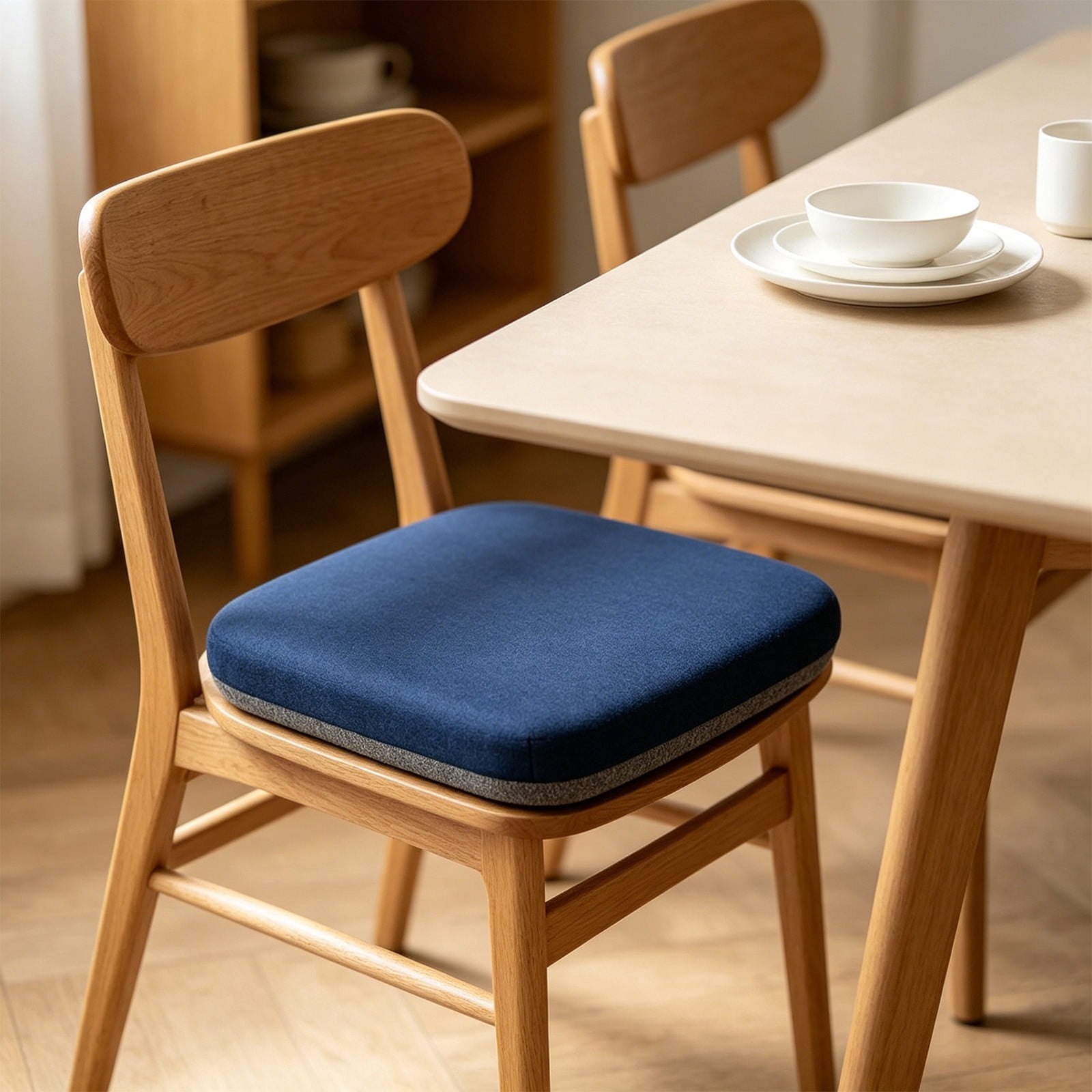 Extra Thick Large Seat Cushion,Breathable Slow Rebounds Foam Chair ...