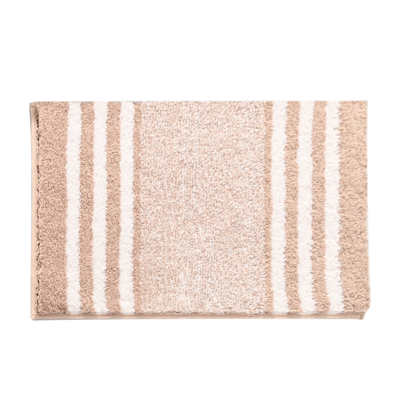 Extra Thick Microfiber Striped Door Mat - Non-Slip Bathroom Kitchen ...