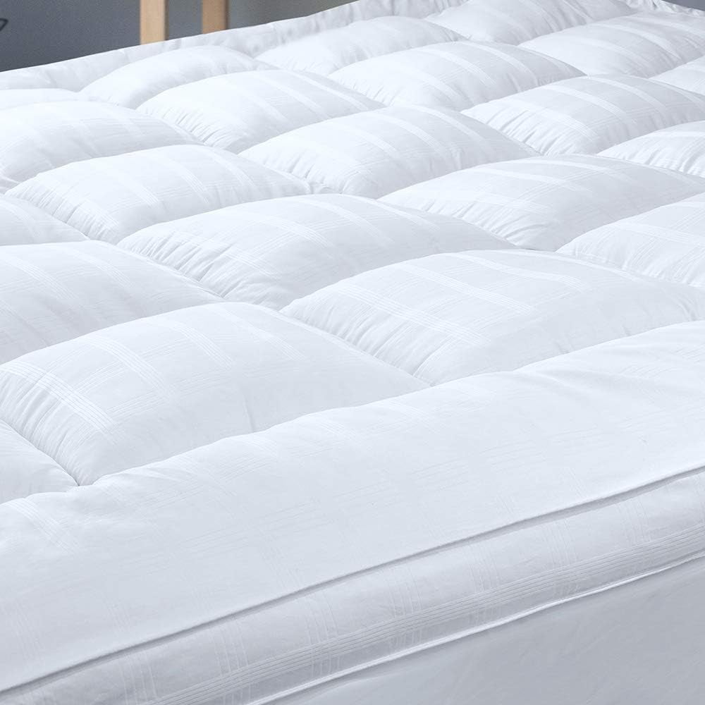 Extra Thick Pillow Top 3 Inch Mattress Topper King Size for Firm ...