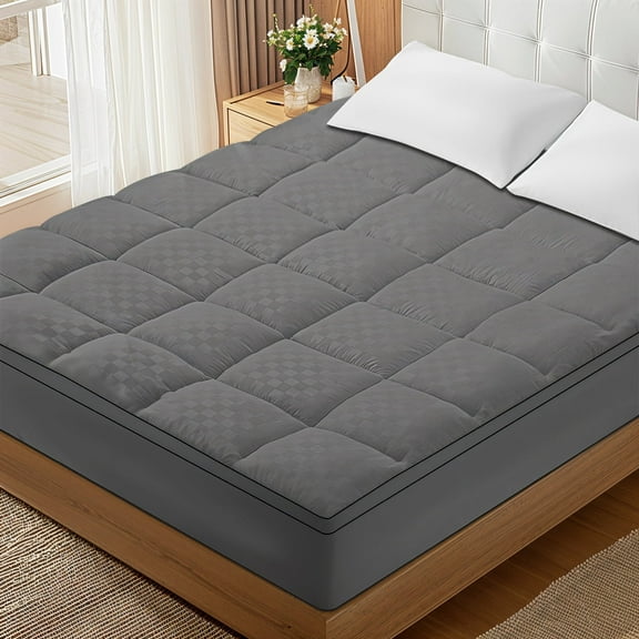 Mattress Topper, Extra Thick Pillowtop, Cooling and Plush Mattress Pad ...