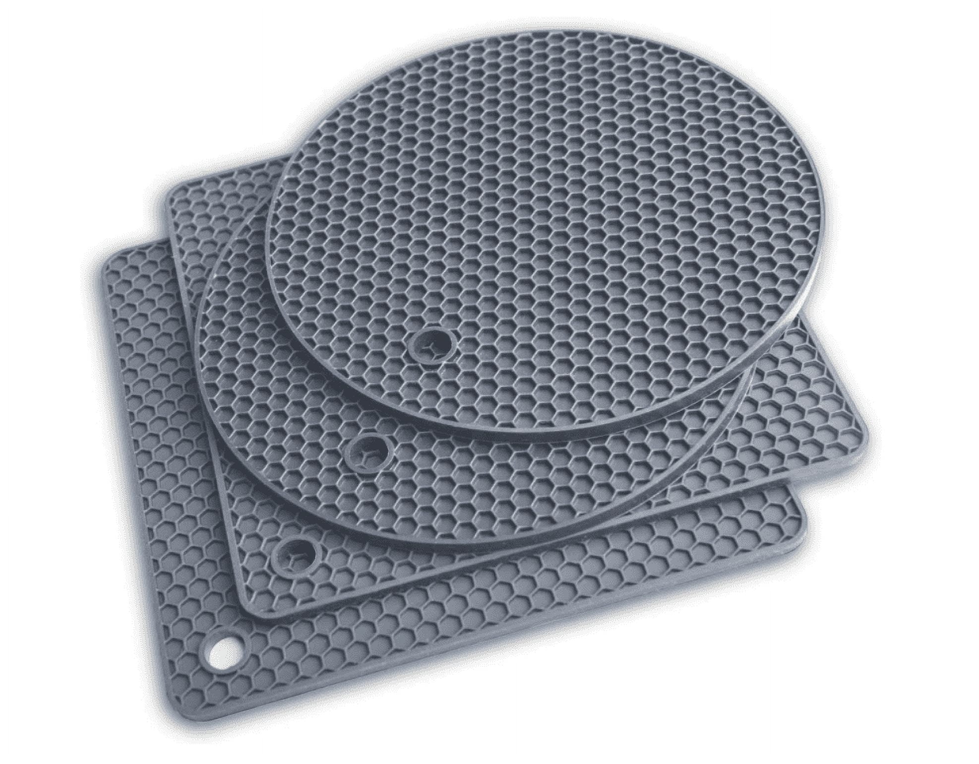 Extra Thick Silicone Trivet Mat Heat Resistant Multi-Purpose None Slip ...