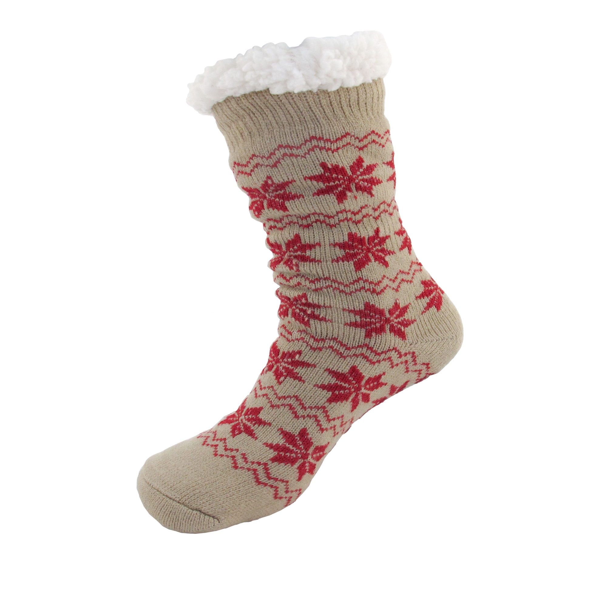 Extra Thick Soft Warm Cozy Fuzzy Thermal Cabin Fleece-lined Knitted Non ...