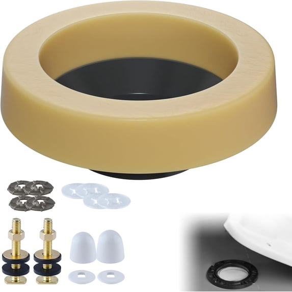 Extra Thick Toilet Wax Ring Replacement Kit, Universal Toilet Seal Ring ...