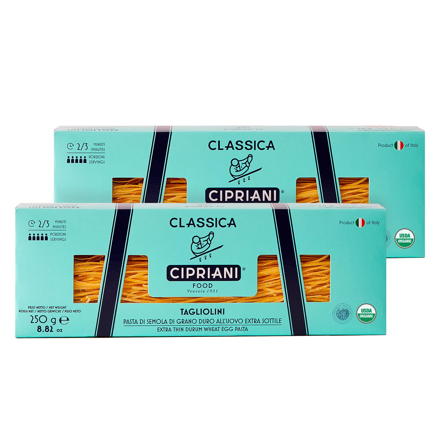 Extra Thin Egg Pasta 250 Gram Pack Of 2 Tagliolini