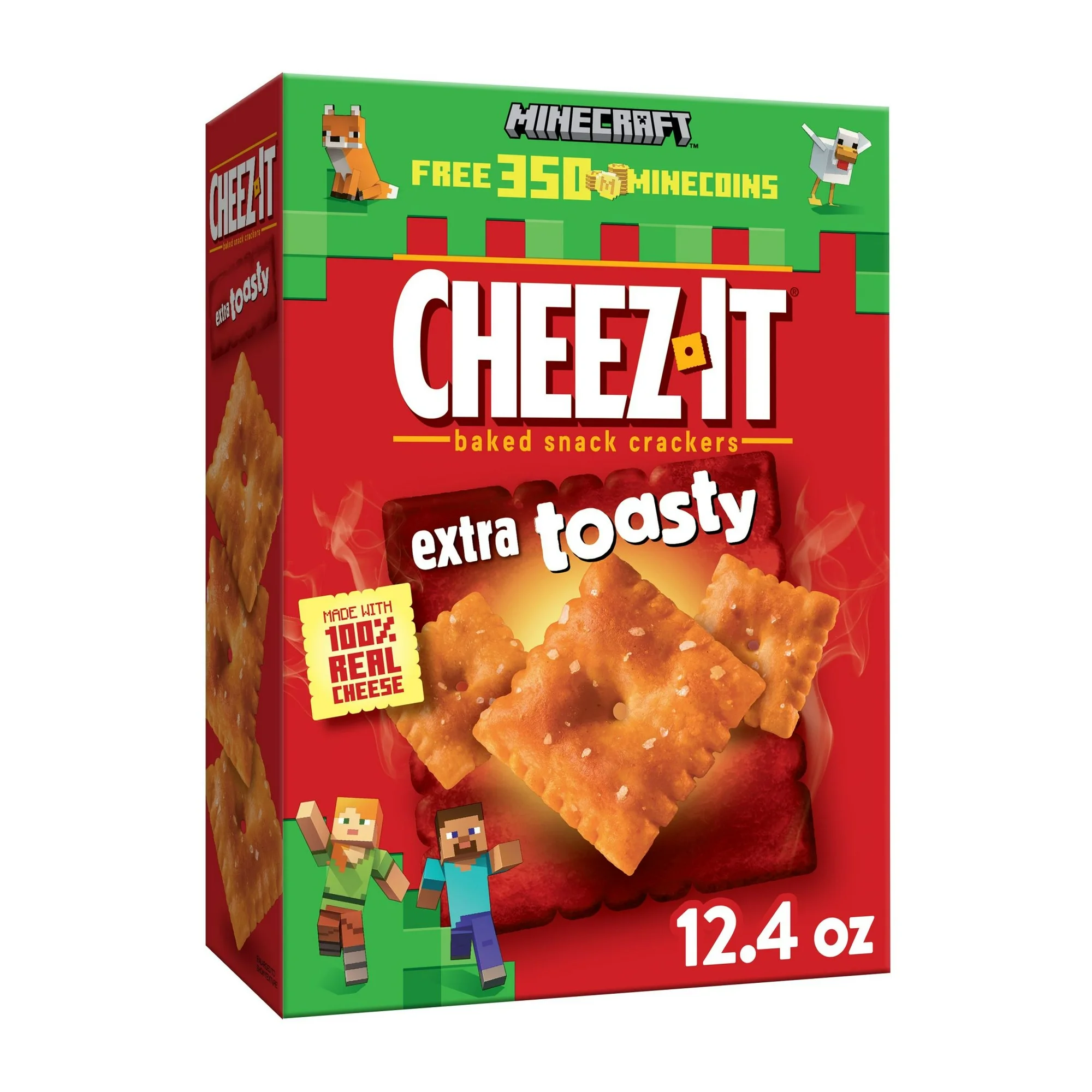 Extra Toasty Cheese Crackers, Baked Snack Crackers, 12.4 oz - Walmart.com
