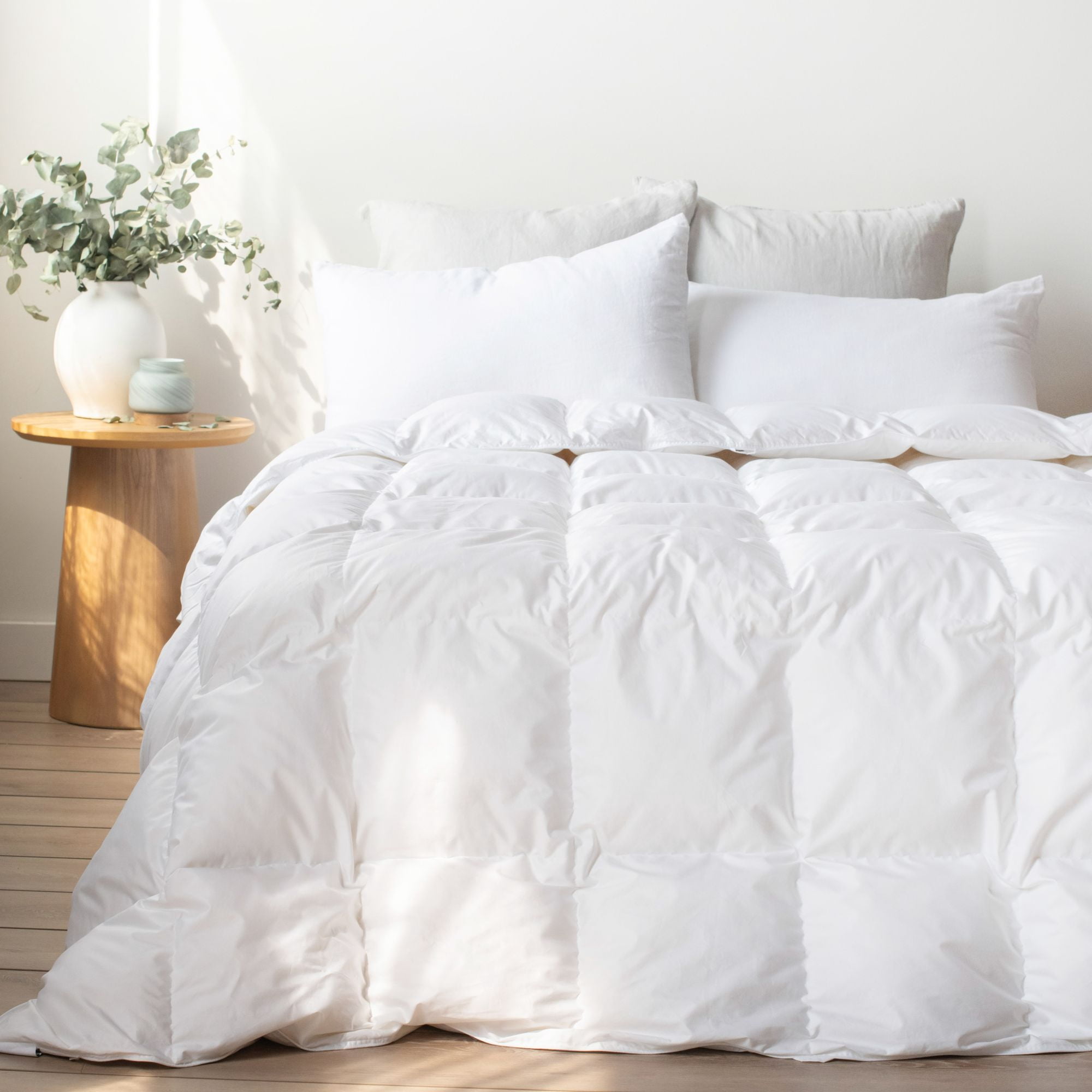 Extra Warm 700 Fill Power Luxury White Duck Down Duvet Comforter Insert ...