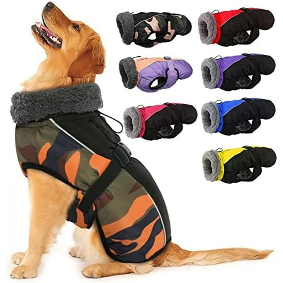 Extra Warm Dog Coat - Reflective Adjustable Jacket for Cold Weather ...